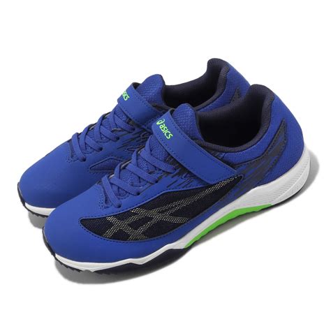 Asics 運動鞋 Lazerbeam SI MG 寬楦 大童鞋 女鞋 藍 魔鬼氈 慢跑鞋 亞瑟士 1154A160400 ASICS
