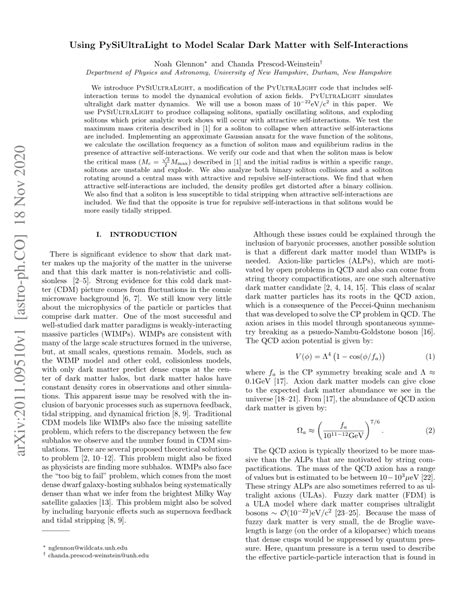 pdf using pysiultralight to model scalar dark matter with self interactions