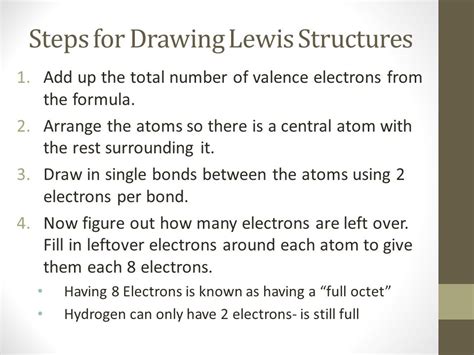 Complete And Correctly Sequence The Steps For Drawing Lewis Structures