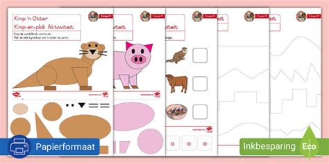 Graad R Klanke Knip En Plak Aktiwiteite O Teacher Made