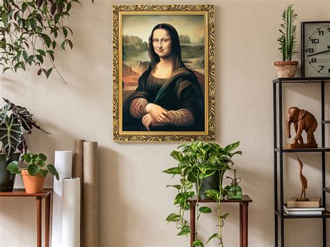 Obraz W Z Otej Ramie Mak Wka W Rozmiarze X Cm Mona Lisa Leonardo