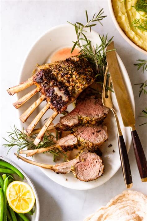 Mustard And Herb Crusted Rack Of Lamb Lena S Kitchen
