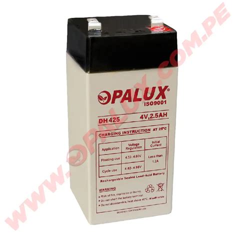 Batería 4V 2 5AH Opalux Nueva 100 original tipo seca de ácido de