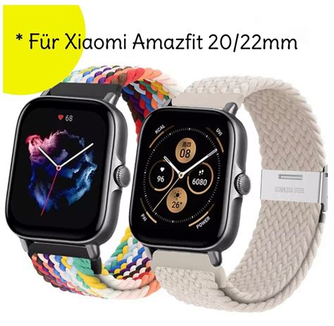 Für Amazfit GTS 2 2e mini GTS 3 4 GTR 3 Armband 20mm 22mm Uhr Nylon