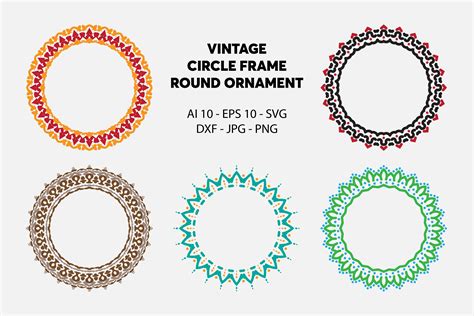 Vintage Round Frame Png
