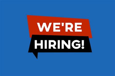 Premium Vector Vector We Are Hiring Banner Hiring Recruitment Design