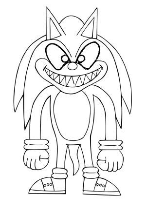 Dibujos E Imagenes Sonic Exe Para Colorear Y Imprimir Gratis Para