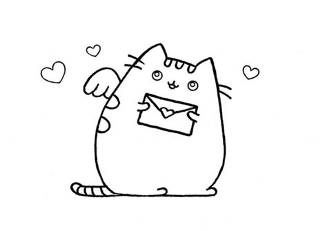 Dibujos De Pusheen En La Playa Para Colorear Pintar E Imprimir