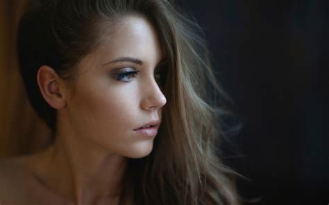 Model Maxim Maximov Face Portrait Ksenia Kokoreva Women HD