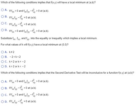 solved for what values of the constant k does the second