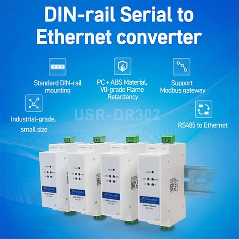 Usr Dr Rs To Ethernet Converter Modbus Rtu To Ubuy India