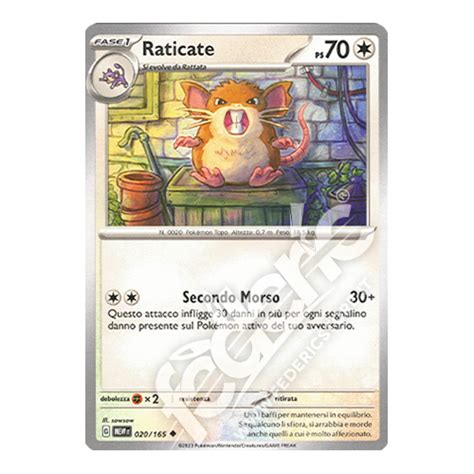 020 165 Raticate Non Comune IT MINT Federicstore
