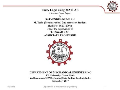 fuzzy logic using matlab ppt
