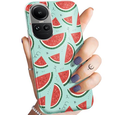 ETUI DO OPPO RENO 10 5G 10 PRO 5G WZORY OWOCE ARBUZ ANANAS CYTRYNY