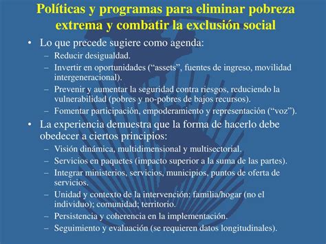 PPT Enfrentar la Pobreza Extrema la Inequidad y la Exclusión Social