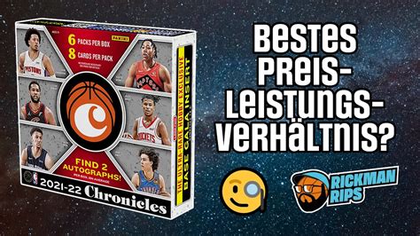2021 22 Panini Chronicles Basketball Hobby Box Break Review Deutsch