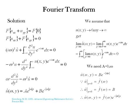 fourier transform methods for laplace equation