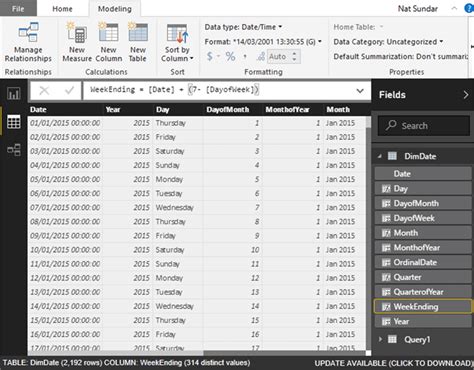 Create Data Table In Power Bi