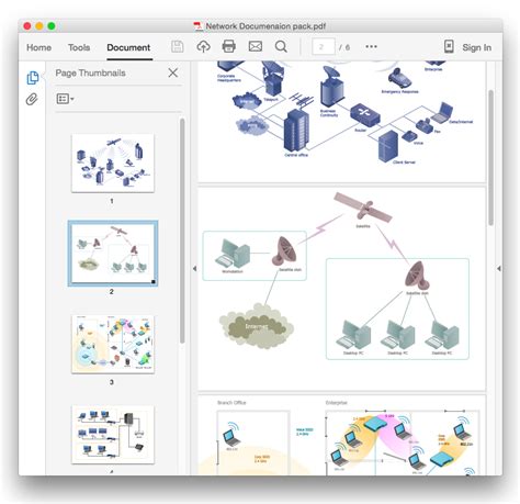 How To Convert A Computer Network Diagram To Adobe PDF Using