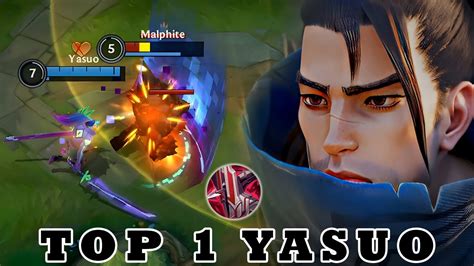 Wild Rift Yasuo Gameplay Top 1 Yasuo Gameplay Rank Master YouTube