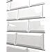 3x6 White Glossy Finish Beveled Ceramic Subway Tile Shower Walls