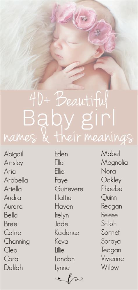 Unique Baby Names And Meanings