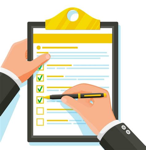 Clipboard With Checklist And Pen Questionnaire Check List To Do List