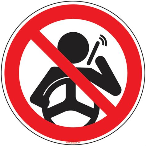 Panneaux Interdit de téléphoner au volant Signals