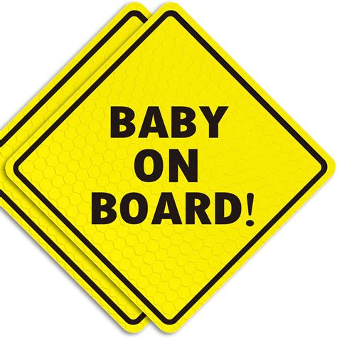 Amazon Tiesome Pcs Baby On Board Car Warning Baby On Board