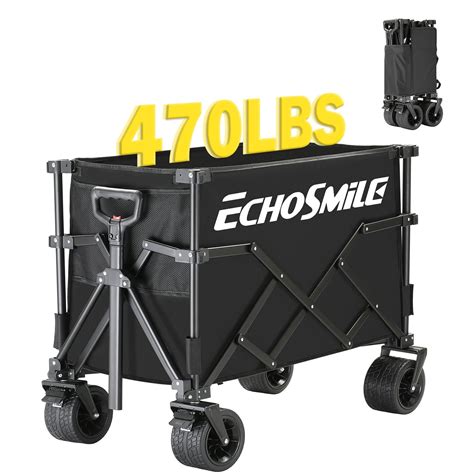 Snapklik EchoSmile Heavy Duty 470 Lbs Capacity Collapsible Wagon