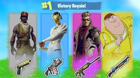 Fortnite Skin Rarity Challenge Chapter Youtube
