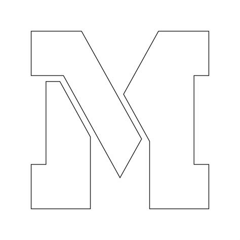 Large Bubble Letters M Free Pdf Printables Printablee
