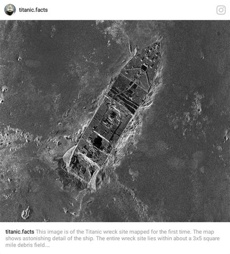 An Image Of The Titanic Wreck Site Mapped For The First Time The Map