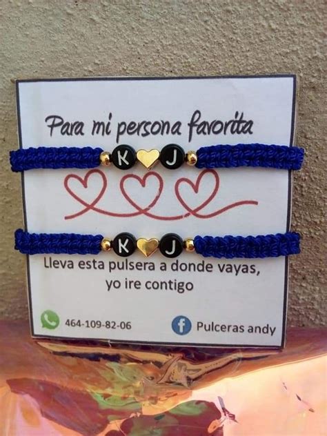 Iniciales De Novios Pulseras Para Novios Pulseras Con Mensaje