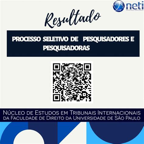 NETI USP Divulga A Lista De Candidatos Aprovados No Processo Seletivo