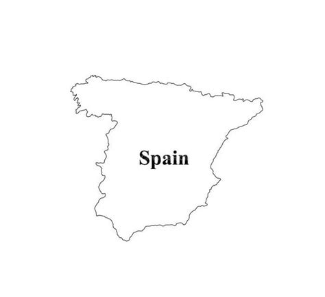 Dibujos de Mapa de España para colorear e imprimir ColoringOnly