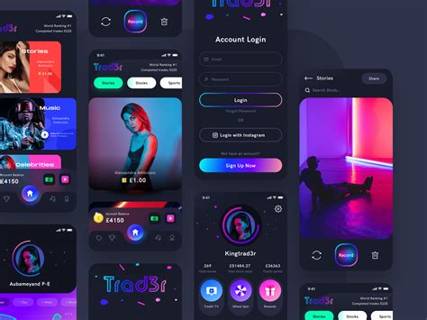 Trad3r App All Screens By Prakhar Neel Sharma On Dribbble