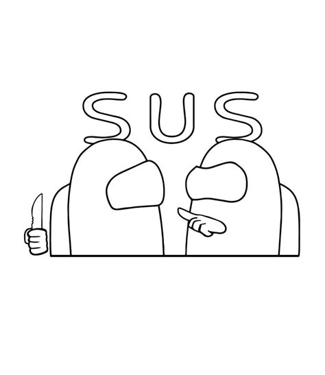 Among Us Impostor Coloring Pages Printable Coloring Pages