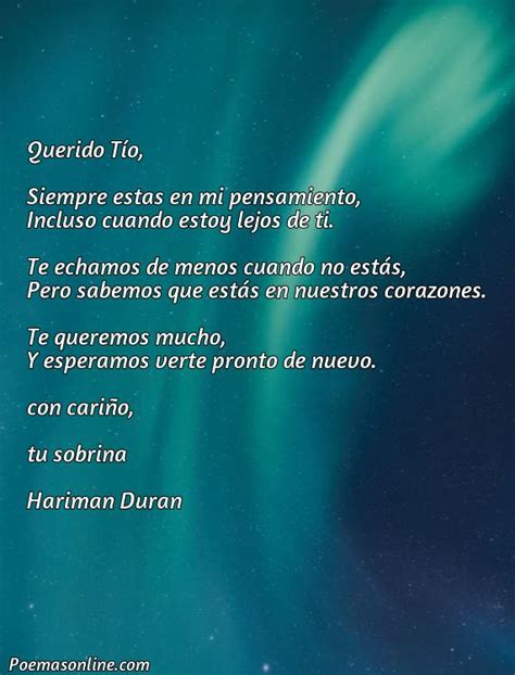 5 Mejores Poemas para mi Tío Querido Vivo Poemas Online