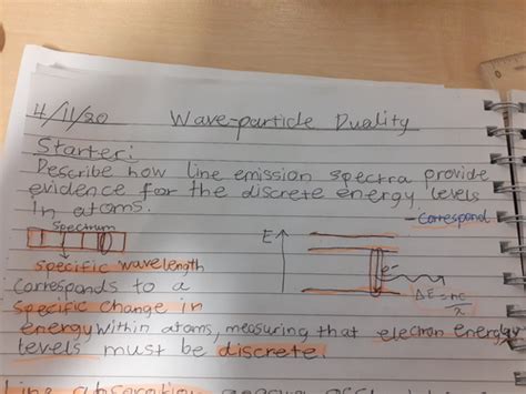 Wave Particle Duality Flashcards Quizlet