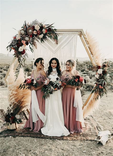 Colors Wedding Dusty Rose And Gold Rustic Fall Wedding Semi Naked