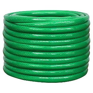 Mangueira Jardim Siliconada Trançada Verde e Preta MT 1 2 X 2mm 30M