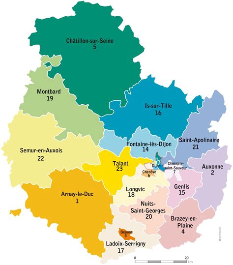 Carte de la Côte d Or Côte d Or carte des villes communes relief
