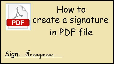 How To Electronically Sign A Pdf Document On Windows Youtube