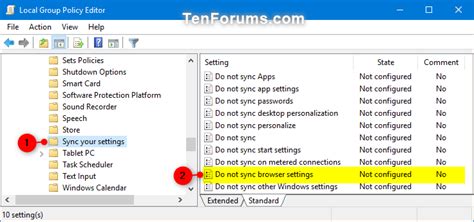 Enable Or Disable Sync Microsoft Edge Settings In Windows 10 Tutorials