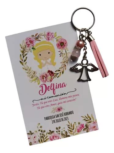 Llavero Souvenir Comunion Bautismo Chico Estampita X Mercadolibre