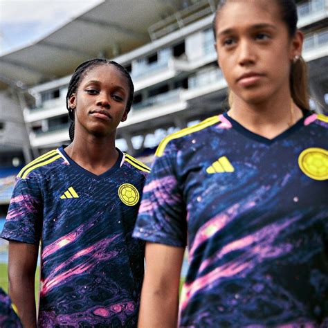 Nova camisa reserva da Colômbia 2023 Adidas Copa do Mundo Feminina MDF