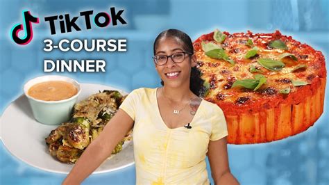 I Made A 3 Course Dinner Using TikTok Recipes The Busy Mom Blog