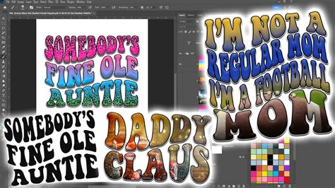 PSD 196 Groovy Wavy Text Stacked Trendy Popular Keep On Truckin Font