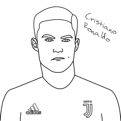 Cristiano Ronaldo Coloring Pages